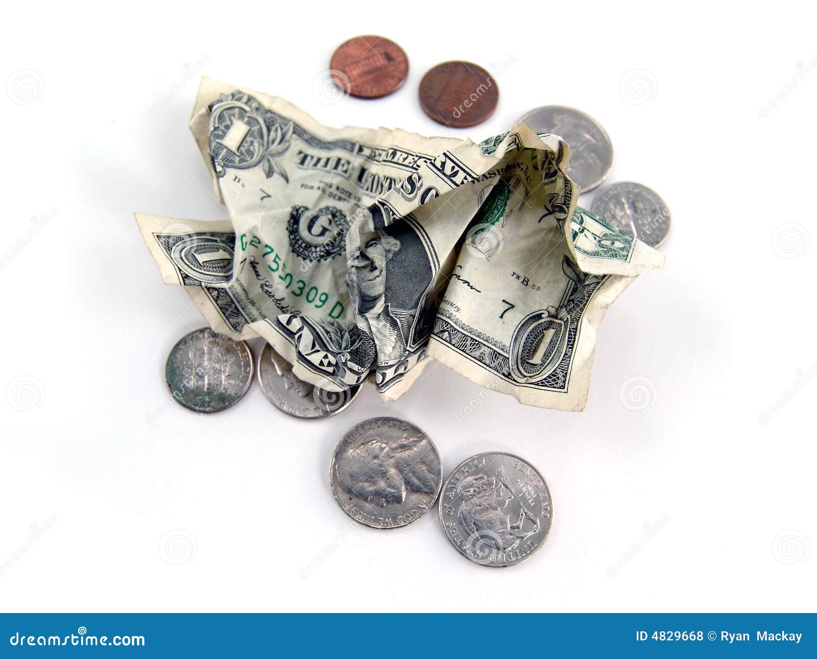 Kleingeld stock foto. Image of geld, amerikaans, rekeningen - 4829668