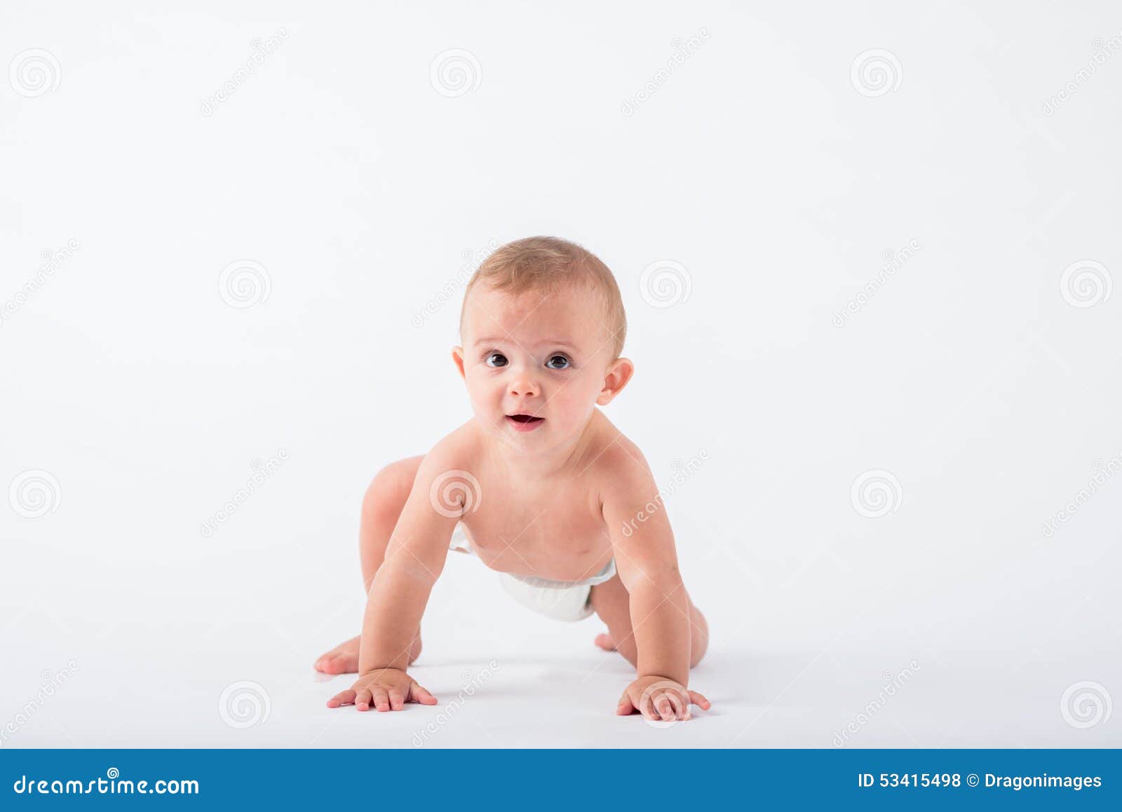 Kleinkind in der Windel stockfoto. Bild von sorglos, kind - 53415498