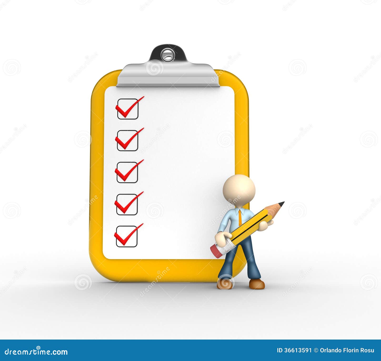 Klembord en clicklist stock illustratie. Illustration of blocnote ...