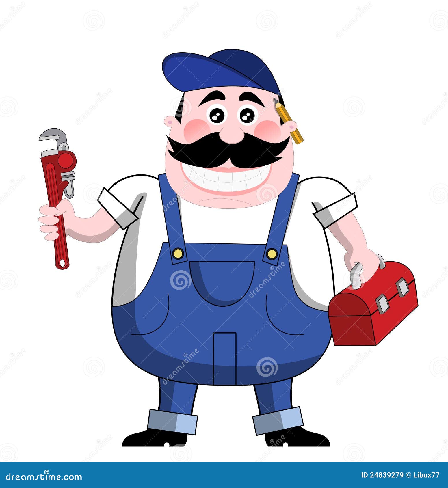 Klempner vektor abbildung. Illustration von fachmann - 24839279