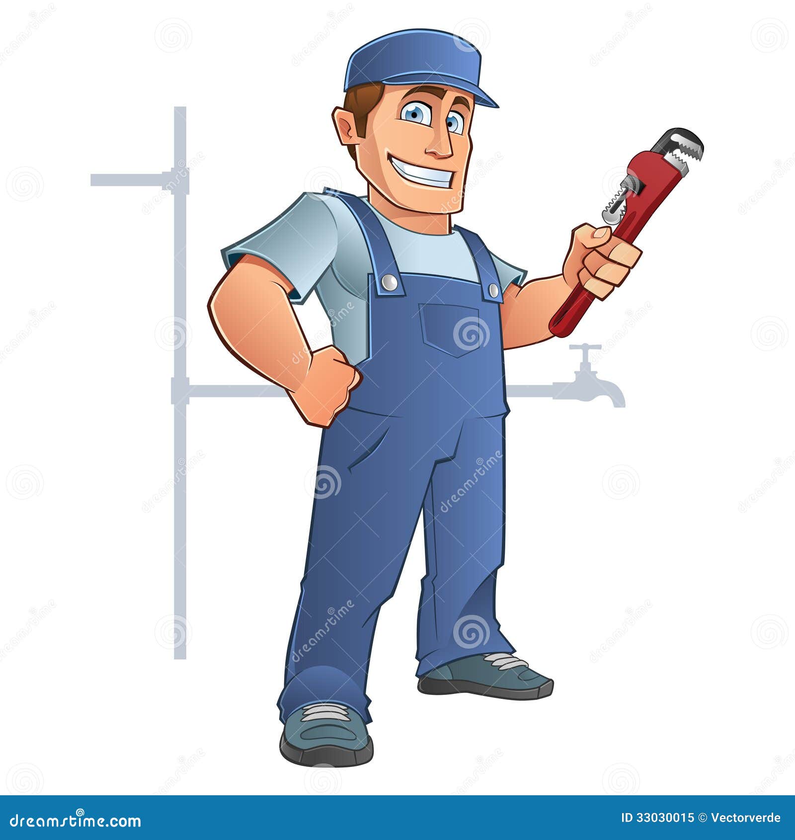 Klempner vektor abbildung. Illustration von verbesserung - 33030015