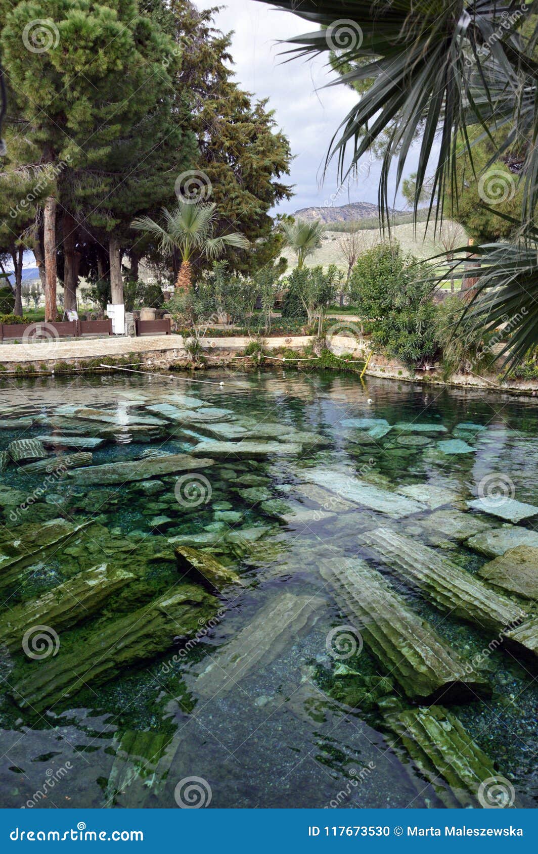 Kleopatra-` S Altes Thermisches Pool Stockfoto - Bild von standort ...