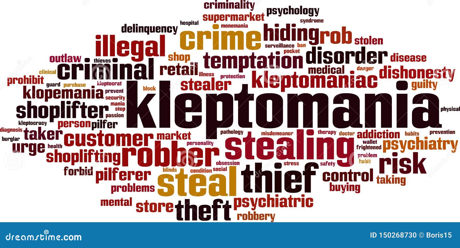 Kleptomania Word Cloud Vector Illustration | CartoonDealer.com #271091464