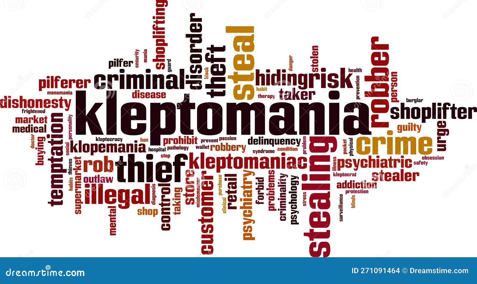 Kleptomania Word Cloud Vector Illustration | CartoonDealer.com #271091464