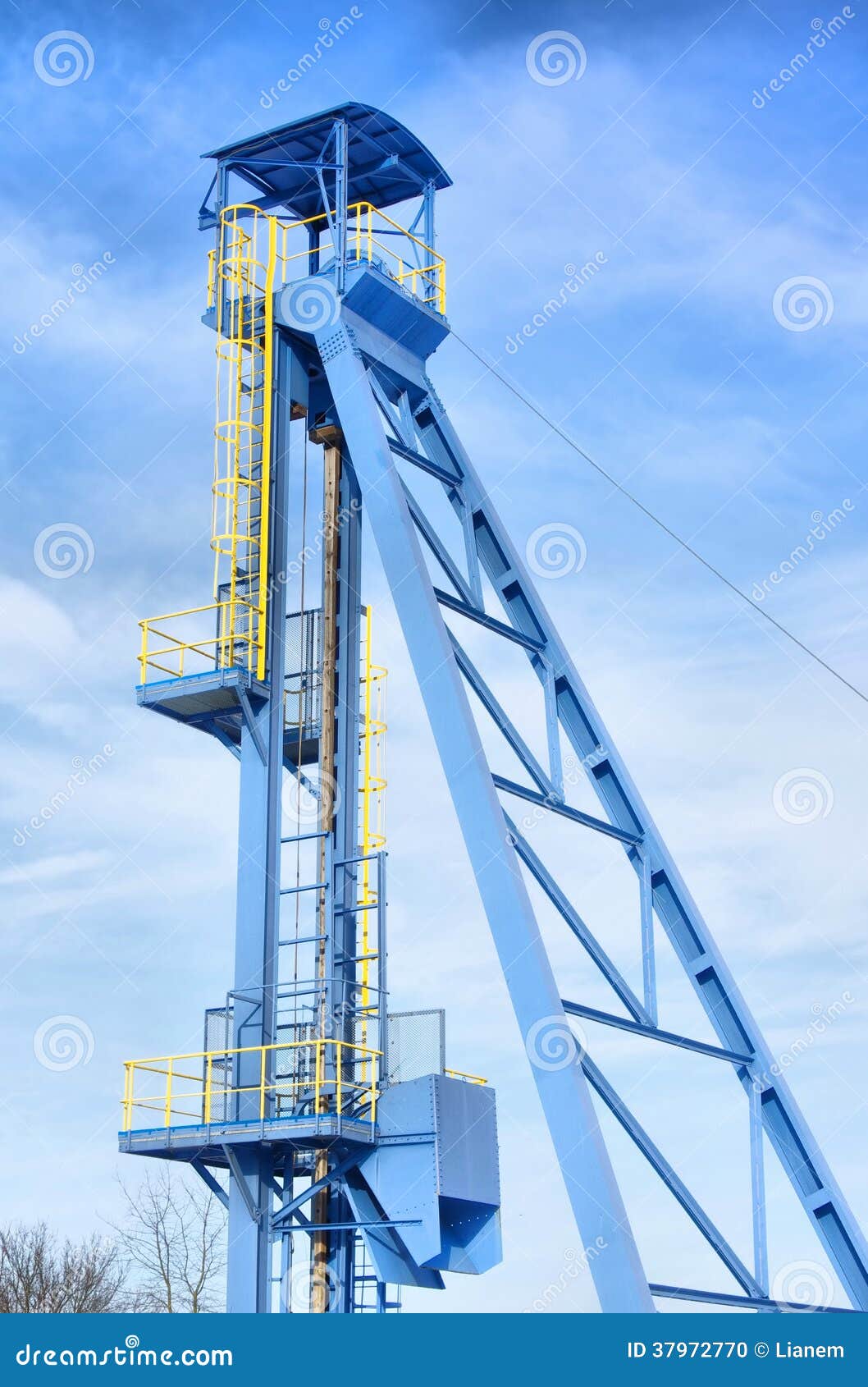 Klettwitz shaft tower stock photo. Image of klettwitz - 37972770