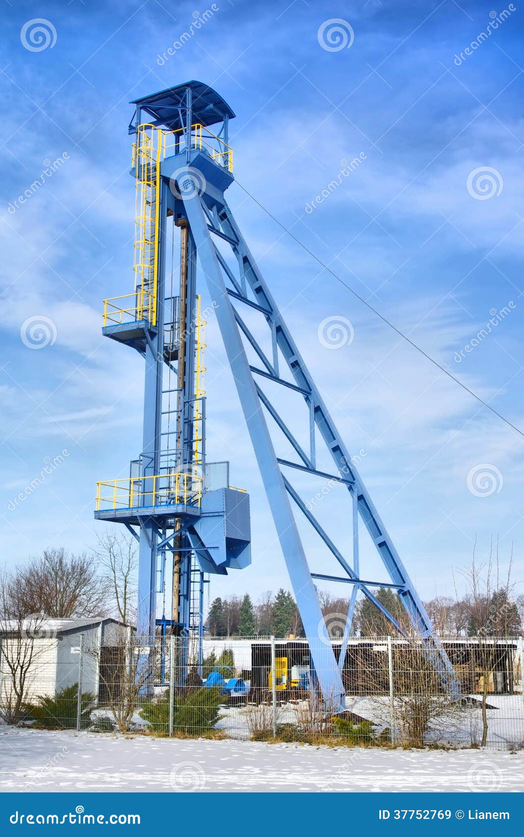 Klettwitz shaft tower stock image. Image of industrial - 37752769