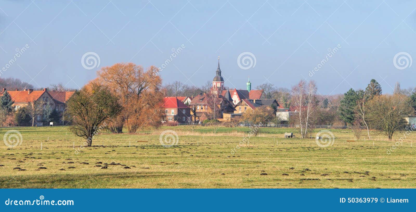 Klettwitz stock image. Image of tree, townscape, brandenburg - 50363979