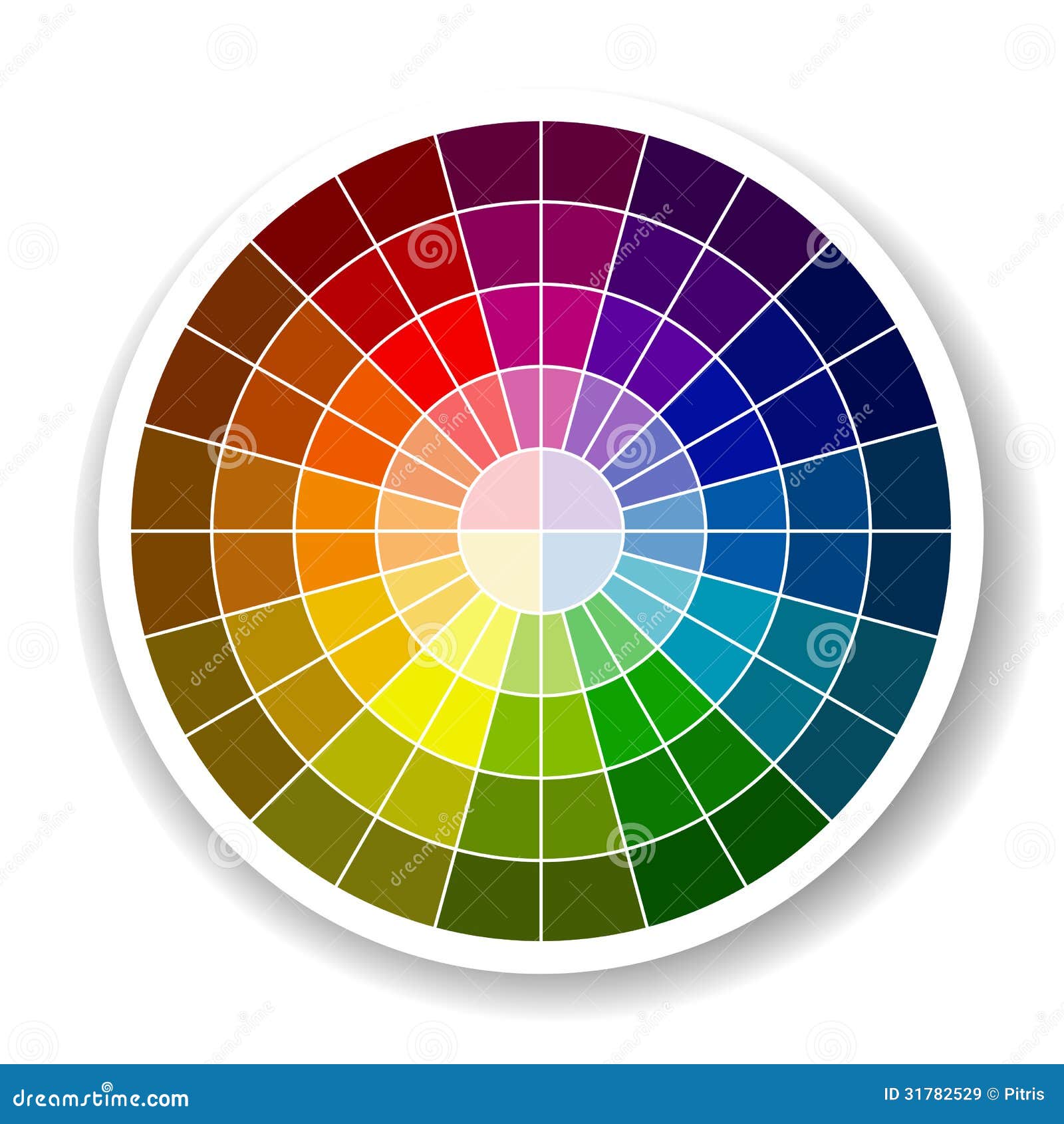 Kleurenpalet vector illustratie. Illustration of verf - 31782529