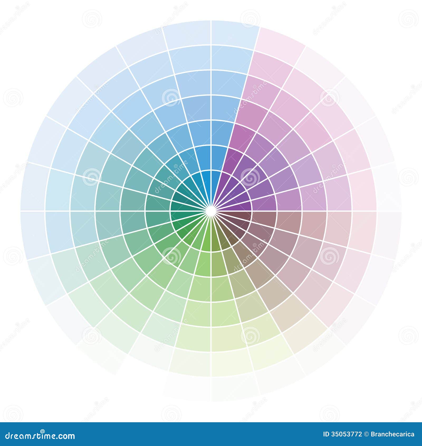 Kleurenwiel vector illustratie. Illustration of kleur - 35053772