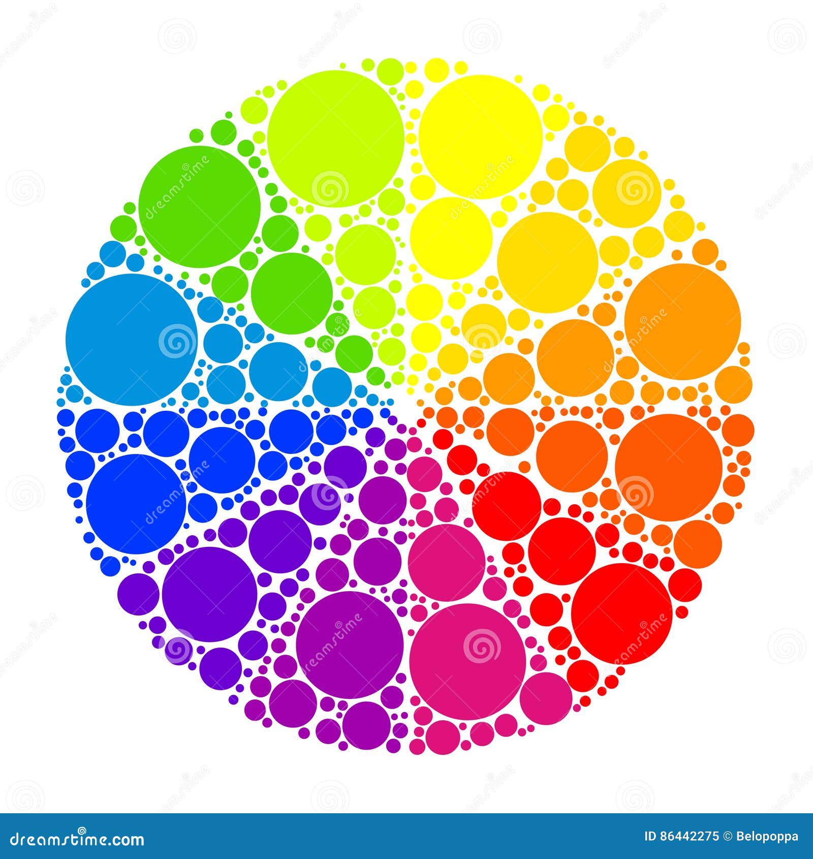 Kleurenwiel of Kleurencirkel Vector Illustratie - Illustration of ...