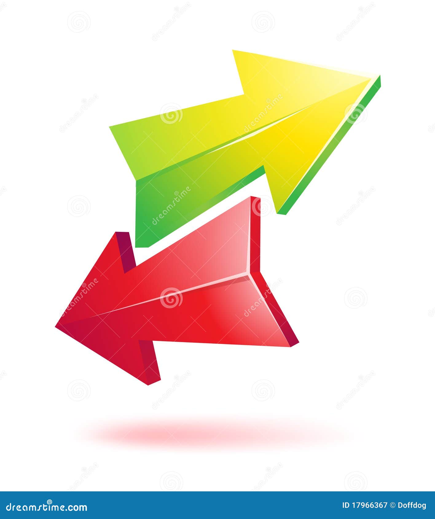 Kleurrijke 3d pijlen vector illustratie. Illustration of grafisch - 17966367