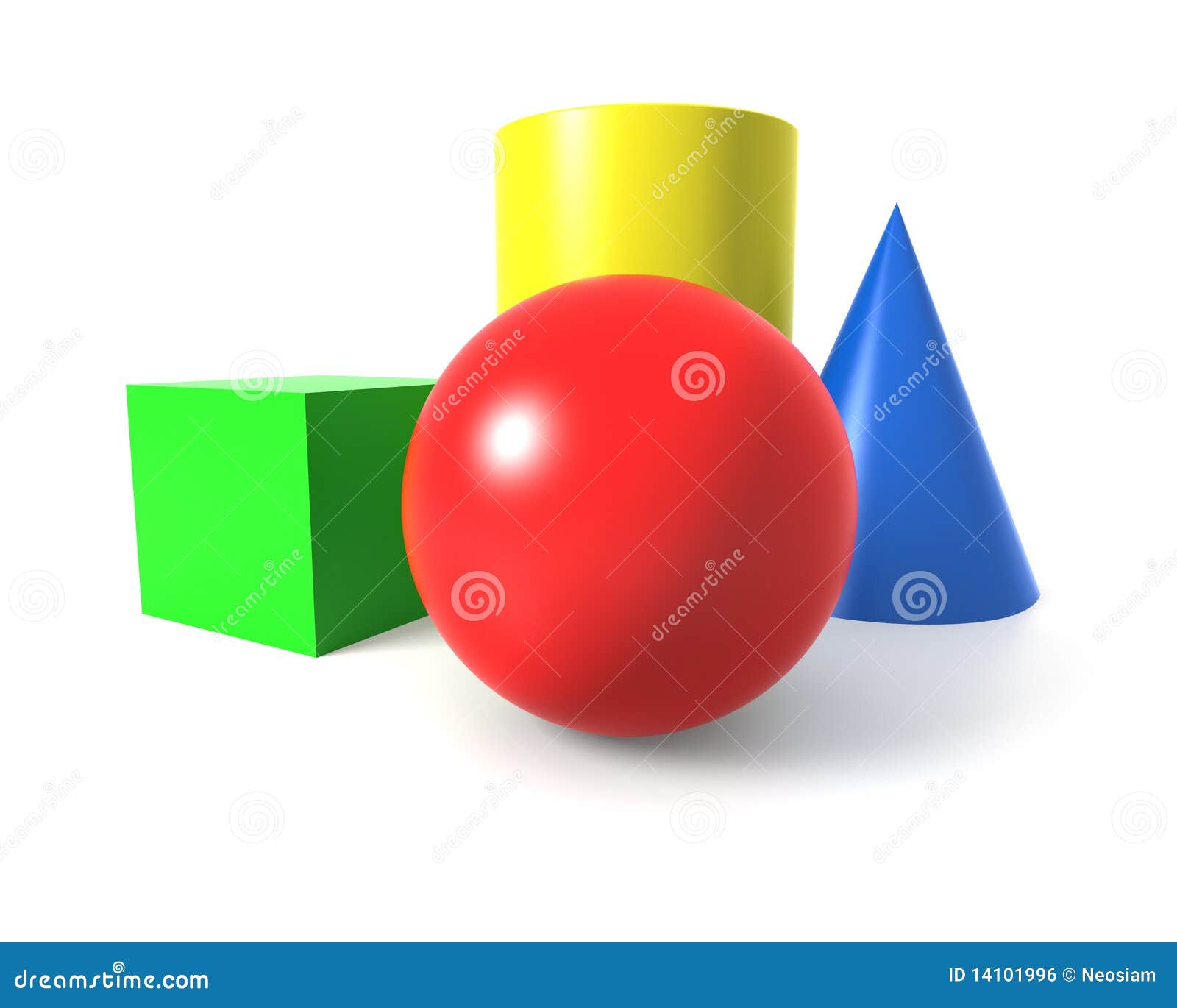 Kleurrijke BasisVorm stock illustratie. Illustration of blok - 14101996