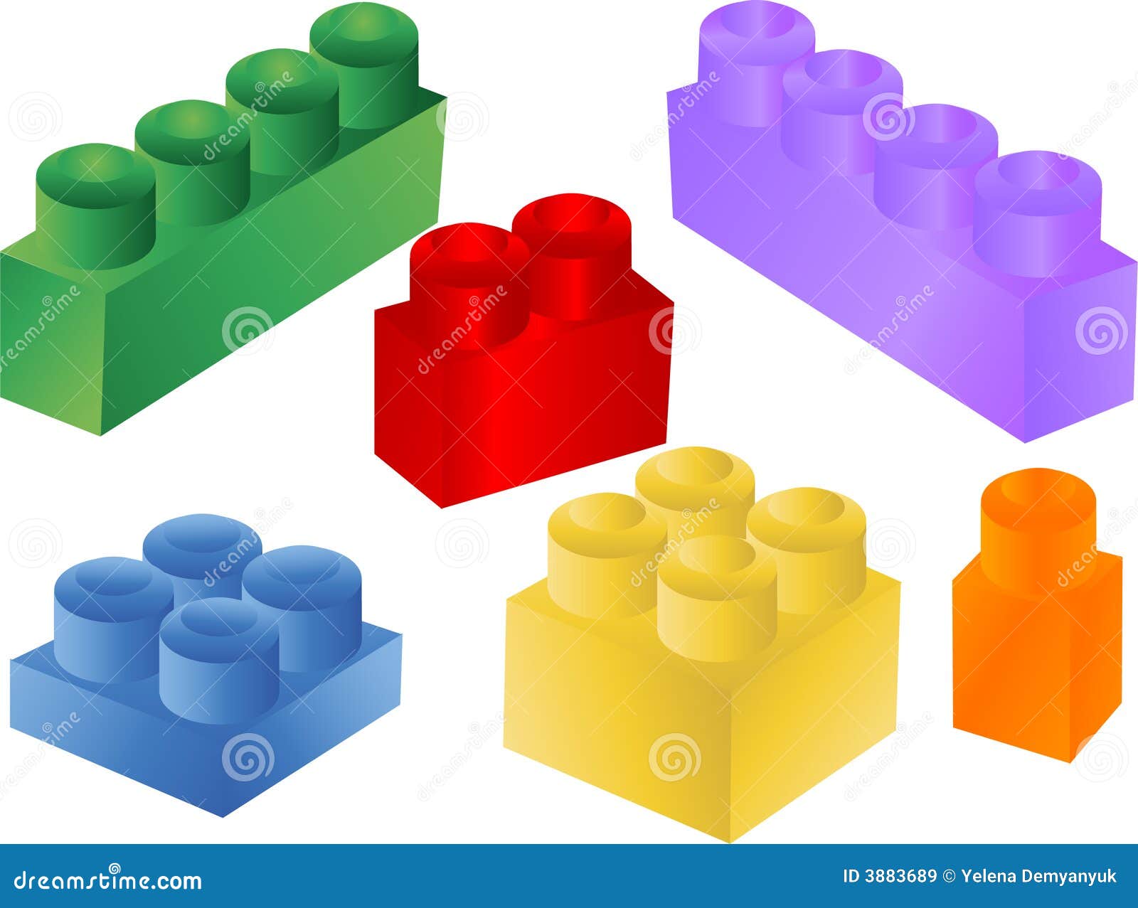 Kleurrijke blokken, vector vector illustratie. Illustration of ...