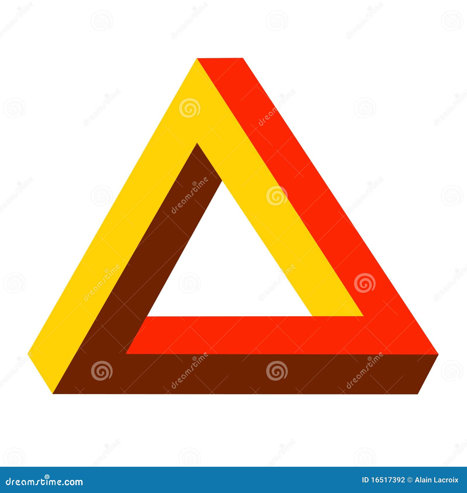 Kleurrijke driehoek stock illustratie. Illustration of pret - 16517392