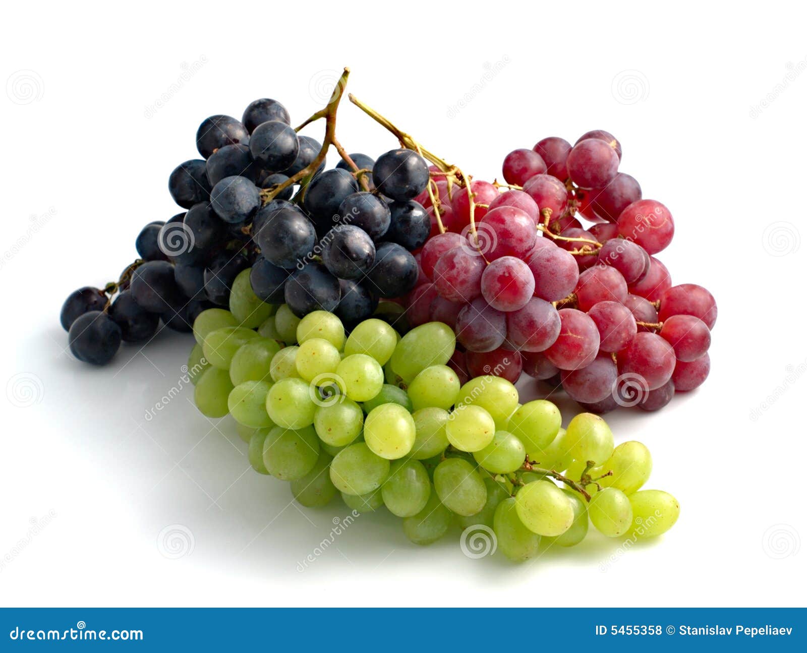 Kleurrijke druiven stock foto. Image of rood, druif, verschillend - 5455358