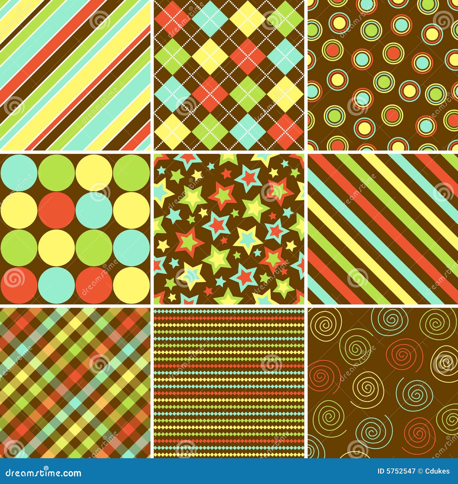 Kleurrijke Patronen Als Achtergrond Vector Illustratie - Illustration ...
