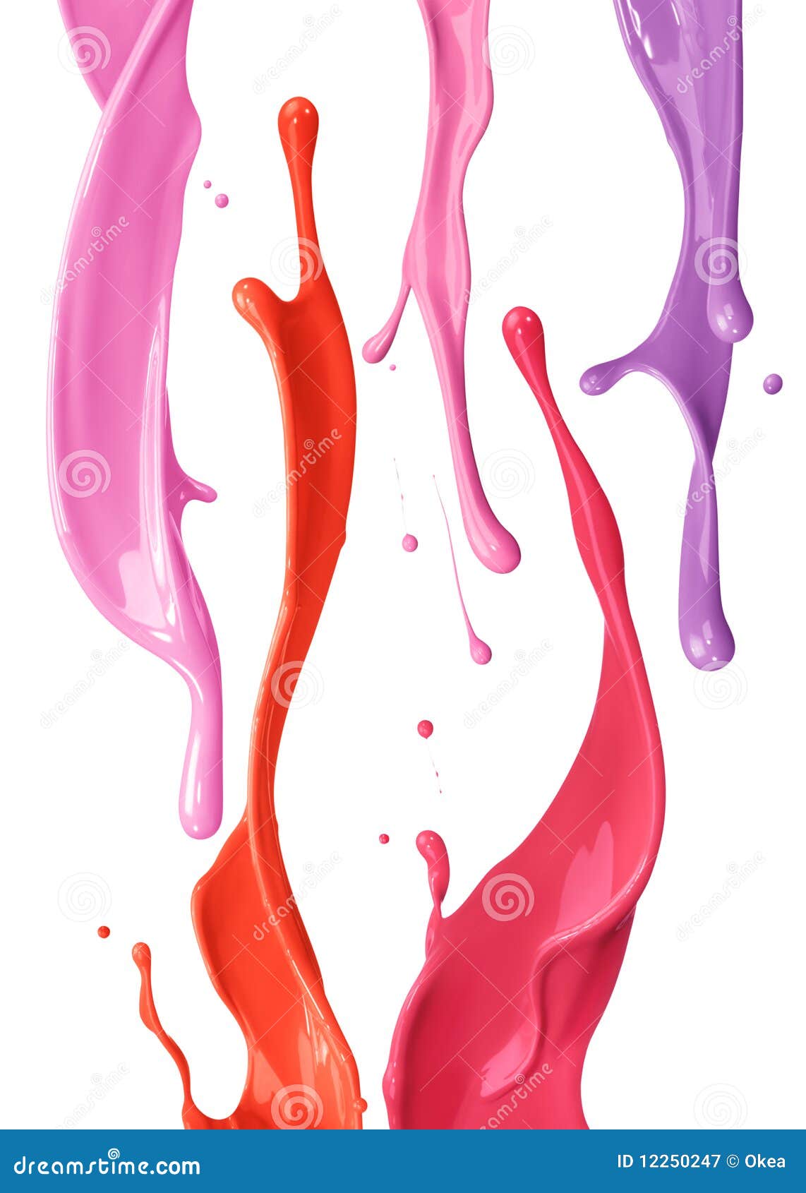 Kleurrijke verf stock afbeelding. Image of roze, achtergrond - 12250247