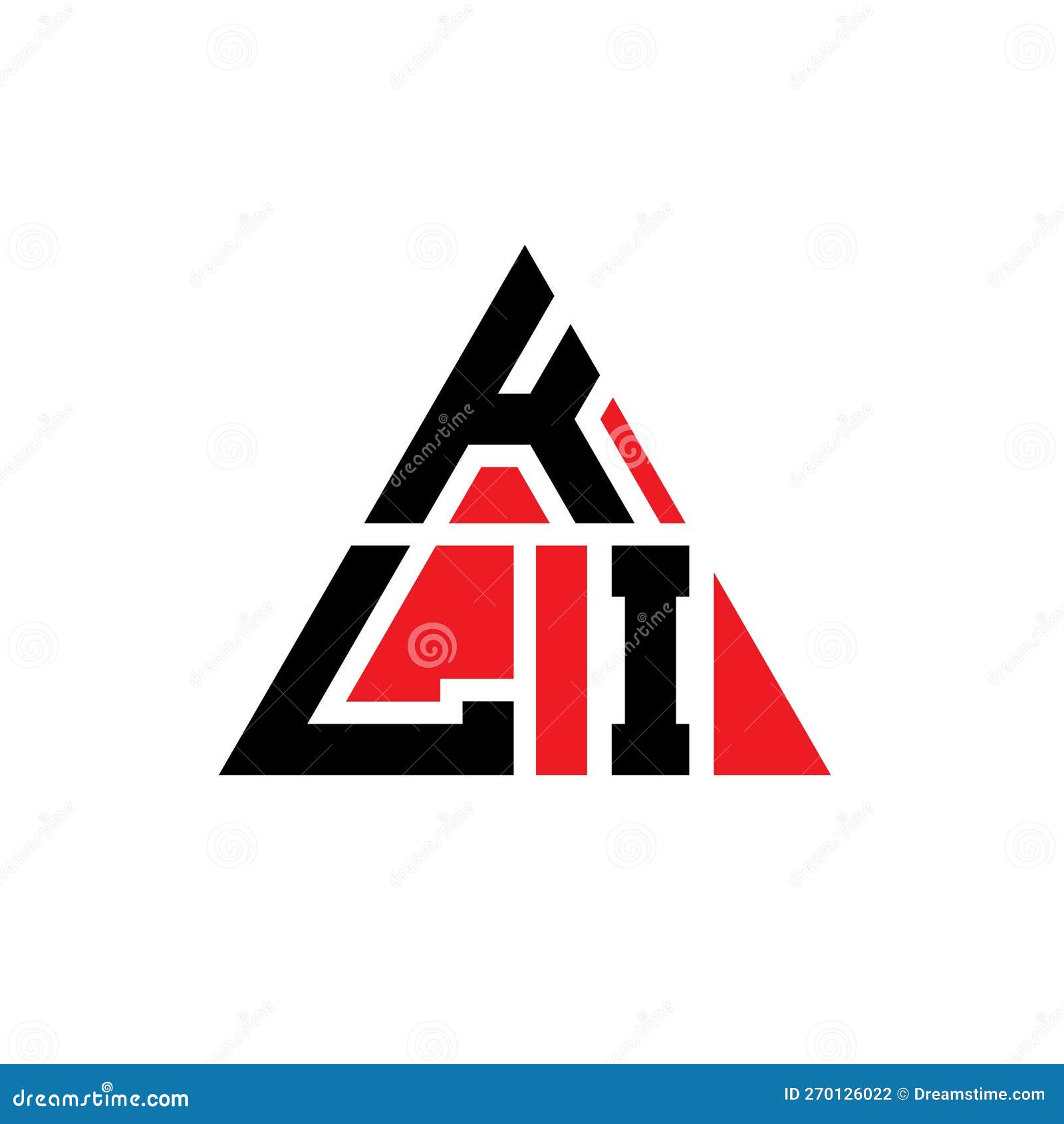 KLI Triangle Letter Logo Design with Triangle Shape. KLI Triangle Logo ...