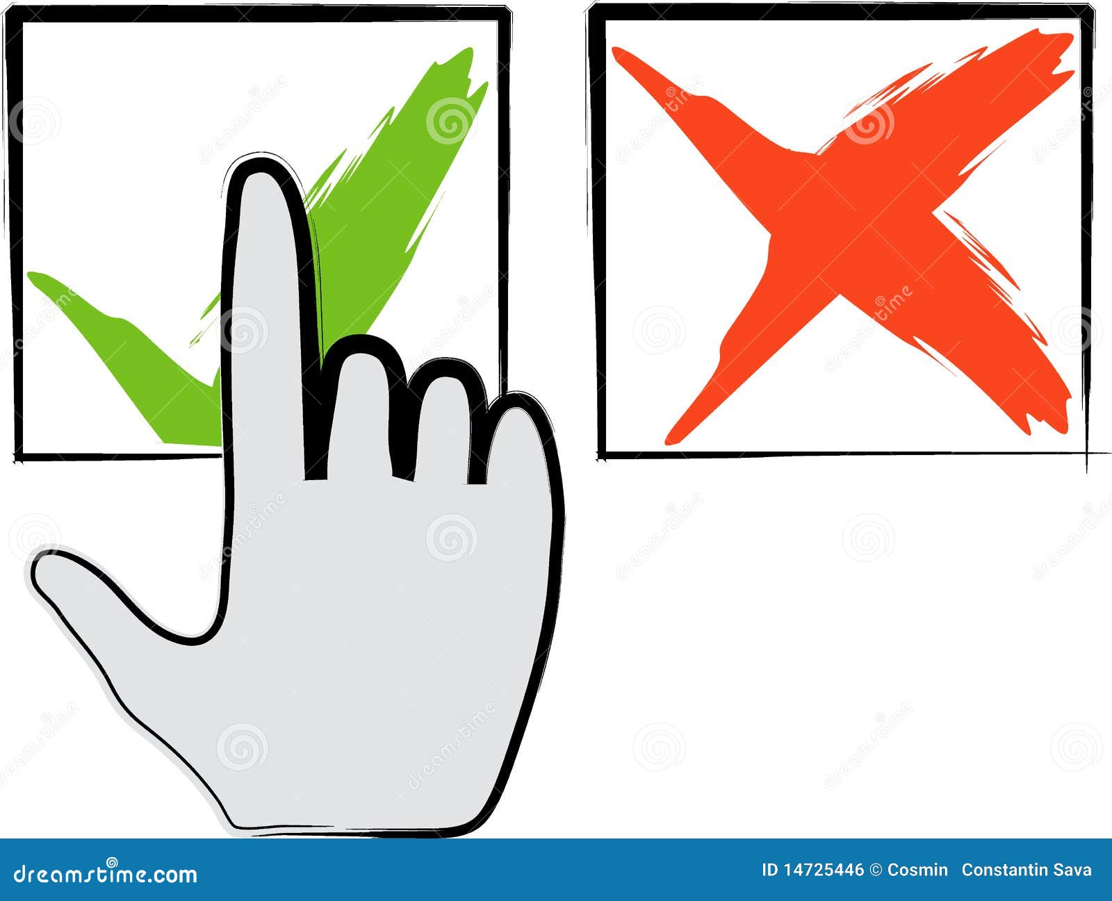 Klicken Sie Annehmen Ein Ikone Vektor Abbildung - Illustration von ...