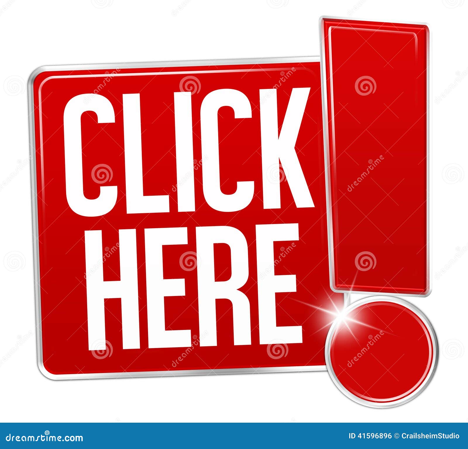 Klicken Sie hier Design stock abbildung. Illustration von verringert ...