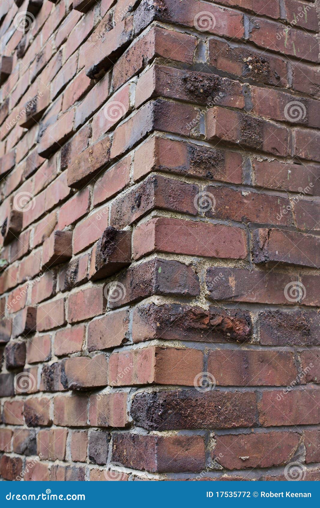 Klinker or Clinker Brick Corner Stock Photo - Image of black ...