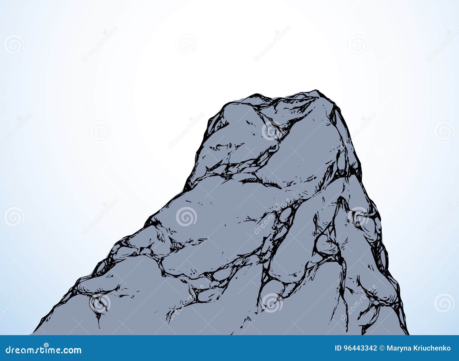 Klip Vector tekening vector illustratie. Illustration of graniet - 96443342