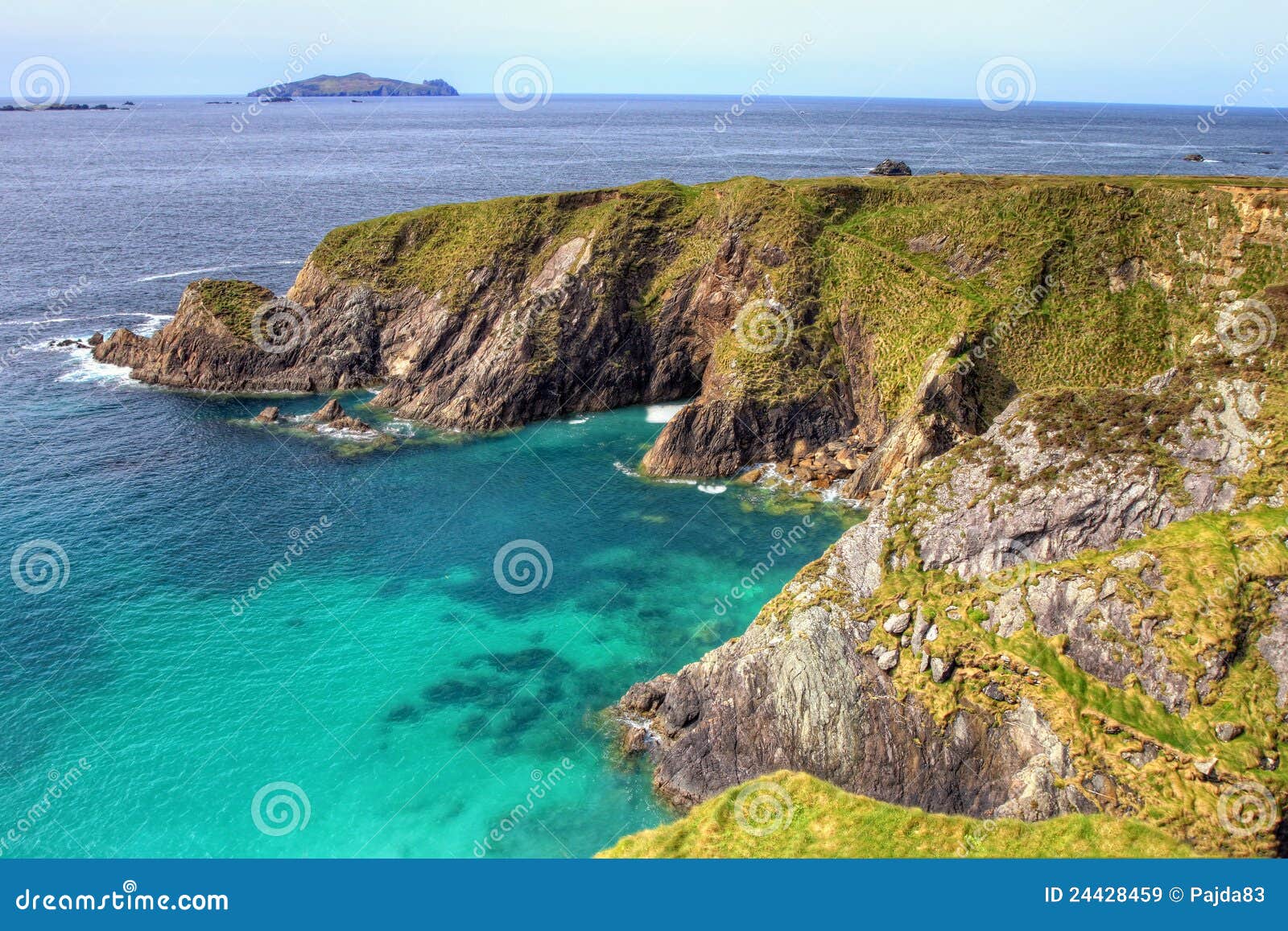 Klippen Von Dingle in Irland. Stockbild - Bild von kerry, berg: 24428459