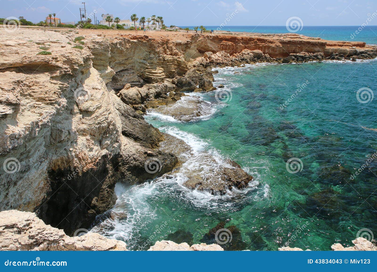 Klippor av Cypern fotografering för bildbyråer. Bild av cypern - 43834043