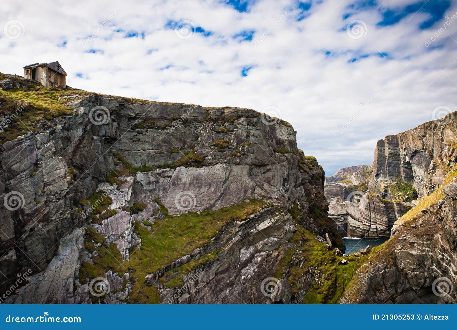Klippor head ireland mizen fotografering för bildbyråer. Bild av ...