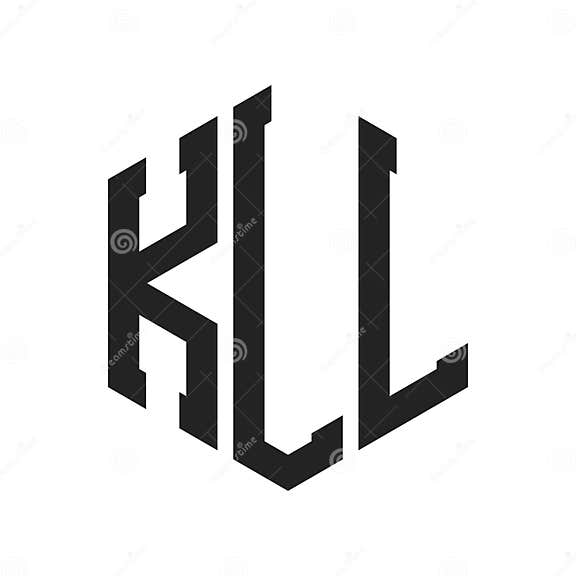 KLL Logo Design. Initial Letter KLL Monogram Logo Using Hexagon Shape ...