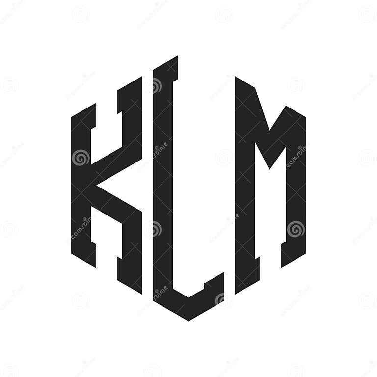KLM Logo Design. Initial Letter KLM Monogram Logo Using Hexagon Shape ...