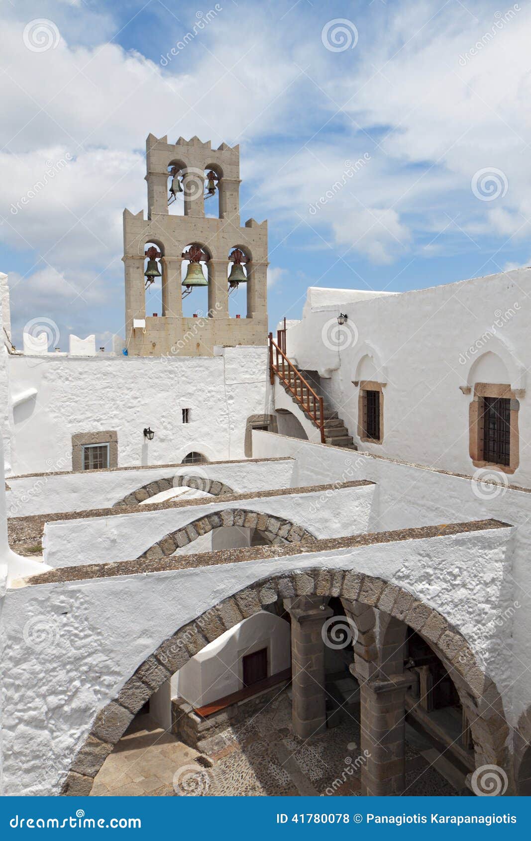 Klooster Van John Het Eiland Van EvangelistPatmos Stock Foto - Image of ...