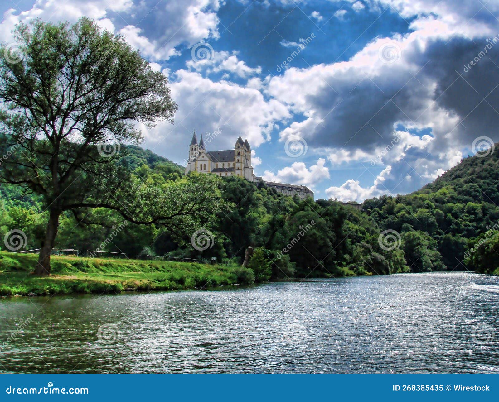Kloster Arnstein Monastery with a Cloudy Blue Sky in the Background in ...