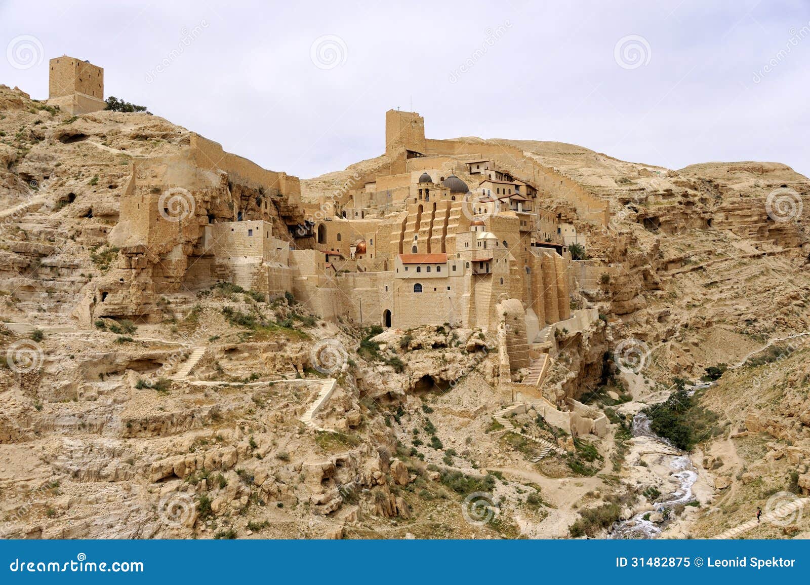 Kloster Mrz Saba, Israel. stockbild. Bild von fort, dürre - 31482875