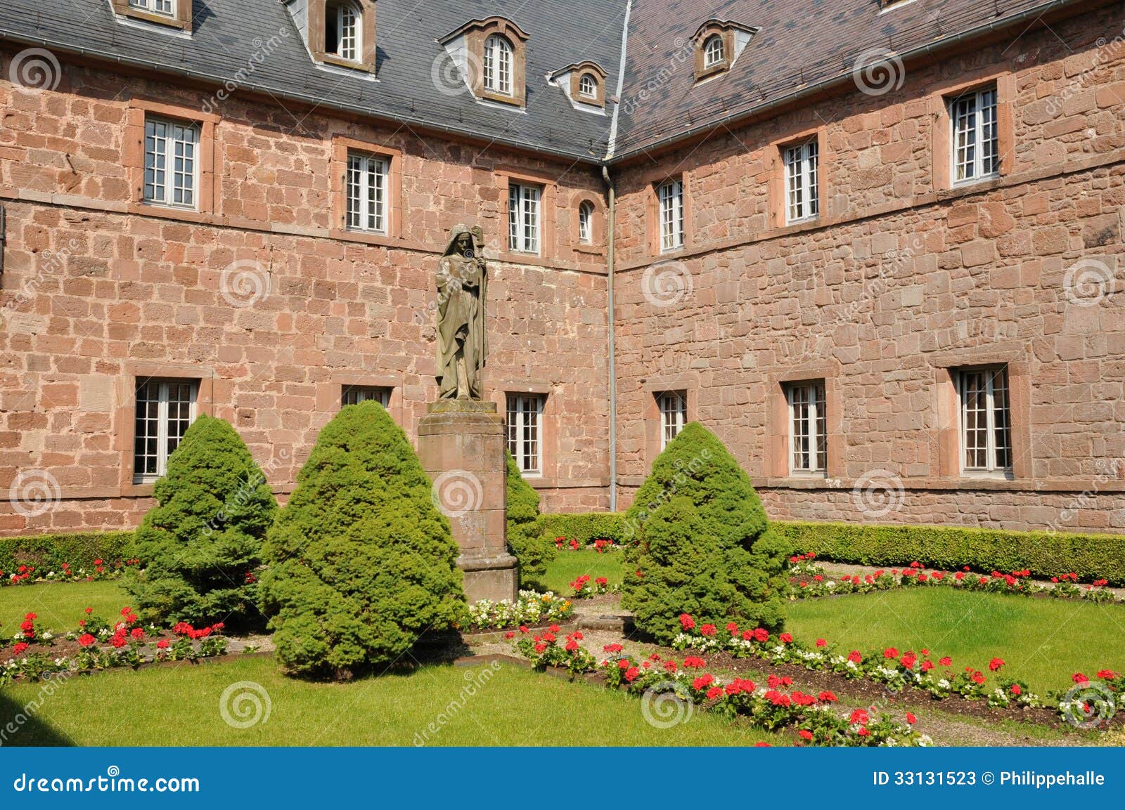 Kloster Sainte Odile in Ottrott Stockbild - Bild von elsass, malerisch ...