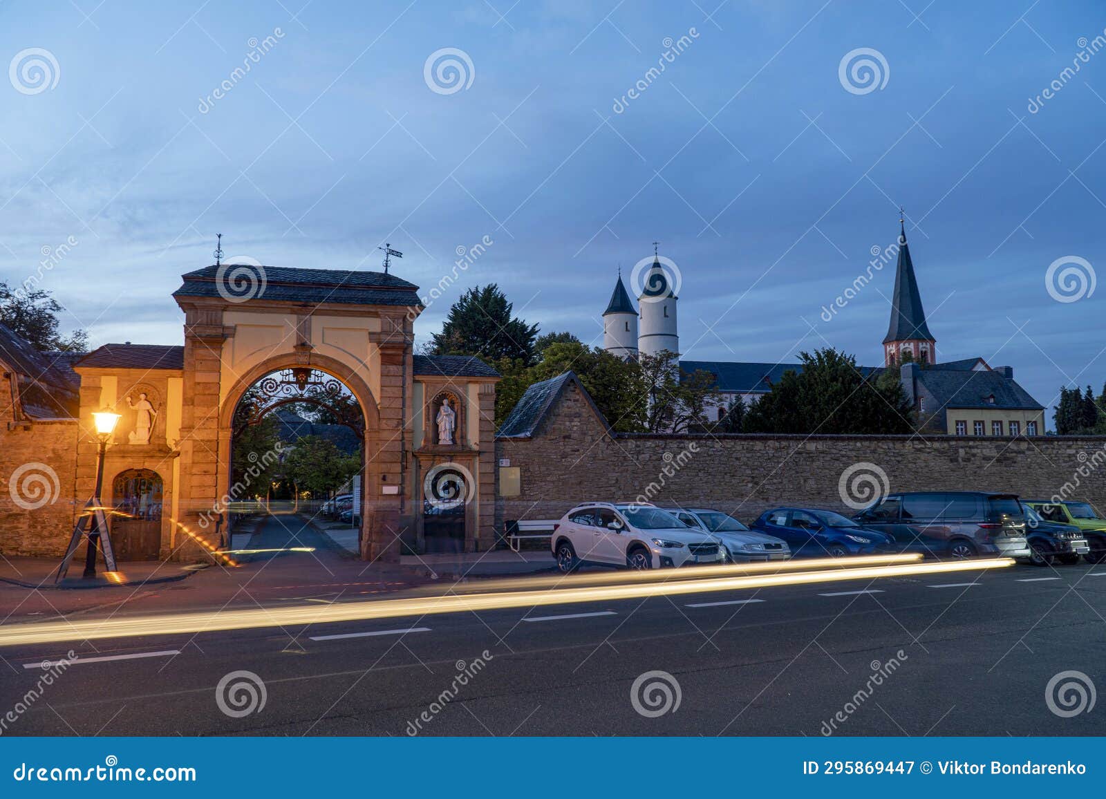Kloster Steinfeld Monastery in the Evening Stock Image - Image of ...