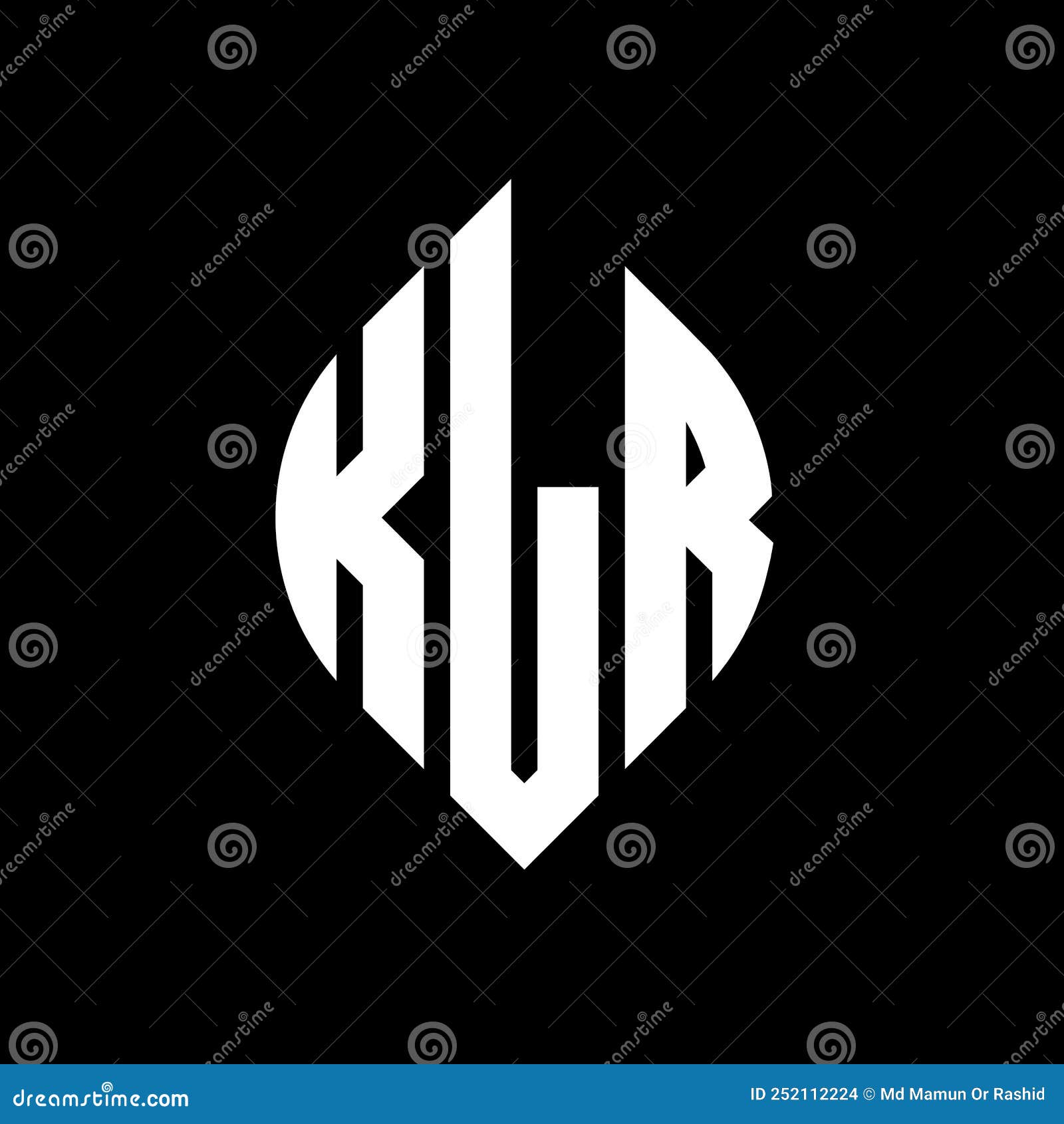 KLR Circle Letter Logo Design with Circle and Ellipse Shape. KLR ...