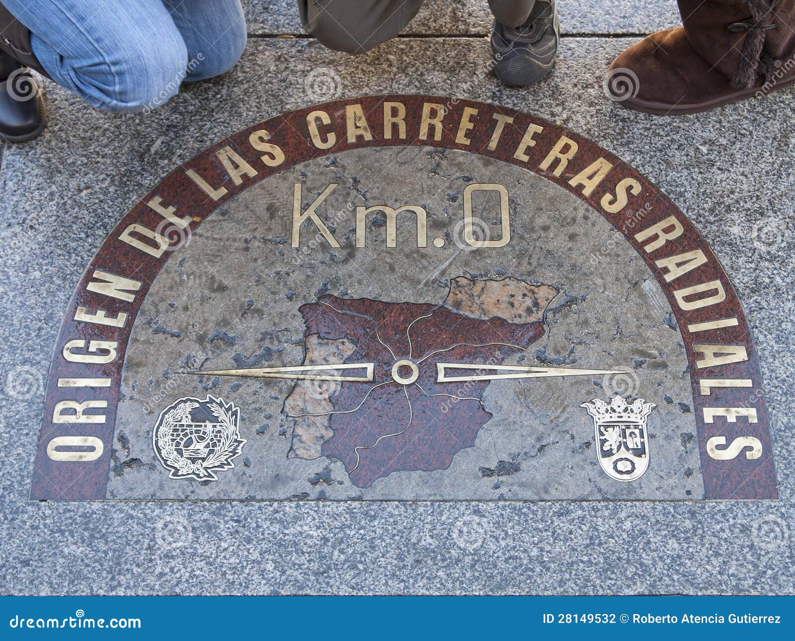 Km 0 ,madrid ,spain stock photo. Image of splendid, distance - 28149532