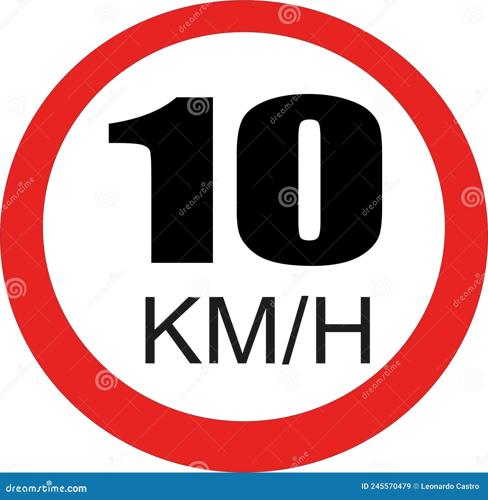 10 km hour sign stock illustration. Illustration of logo - 245570479