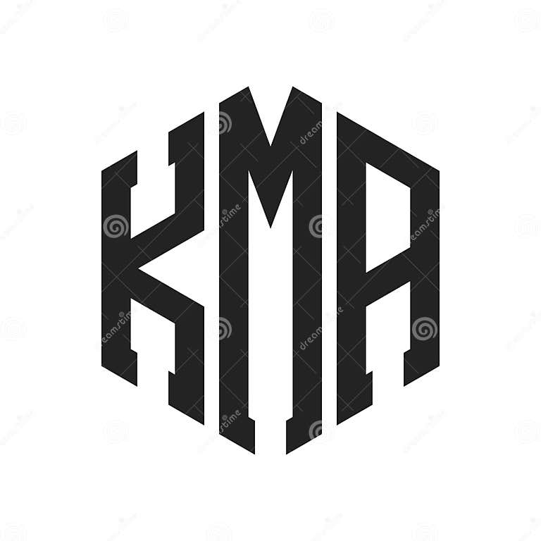 KMA Logo Design. Initial Letter KMA Monogram Logo Using Hexagon Shape ...
