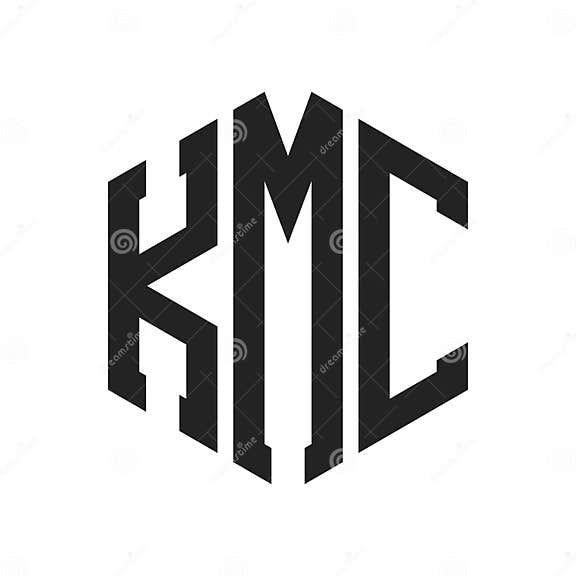 KMC Logo Design. Initial Letter KMC Monogram Logo Using Hexagon Shape ...