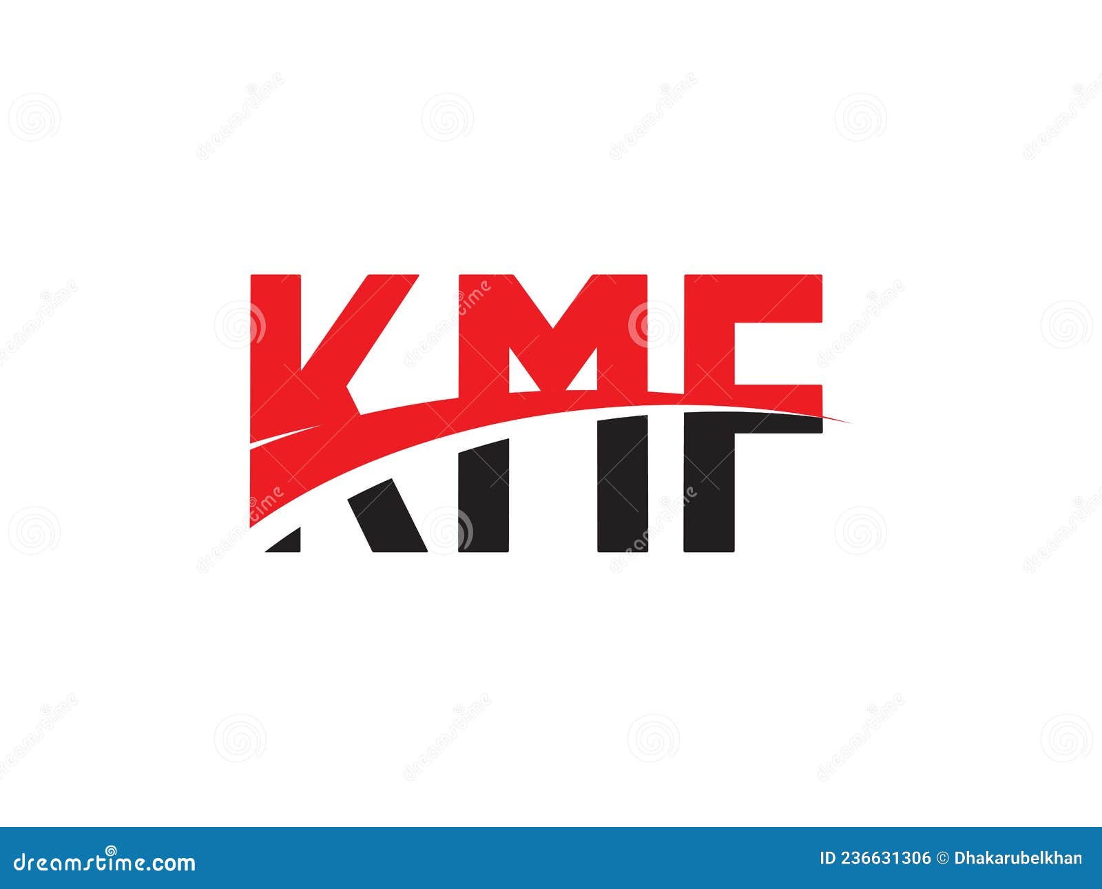 KMF Letter Initial Logo Design Vector Illustration Stock Vector ...