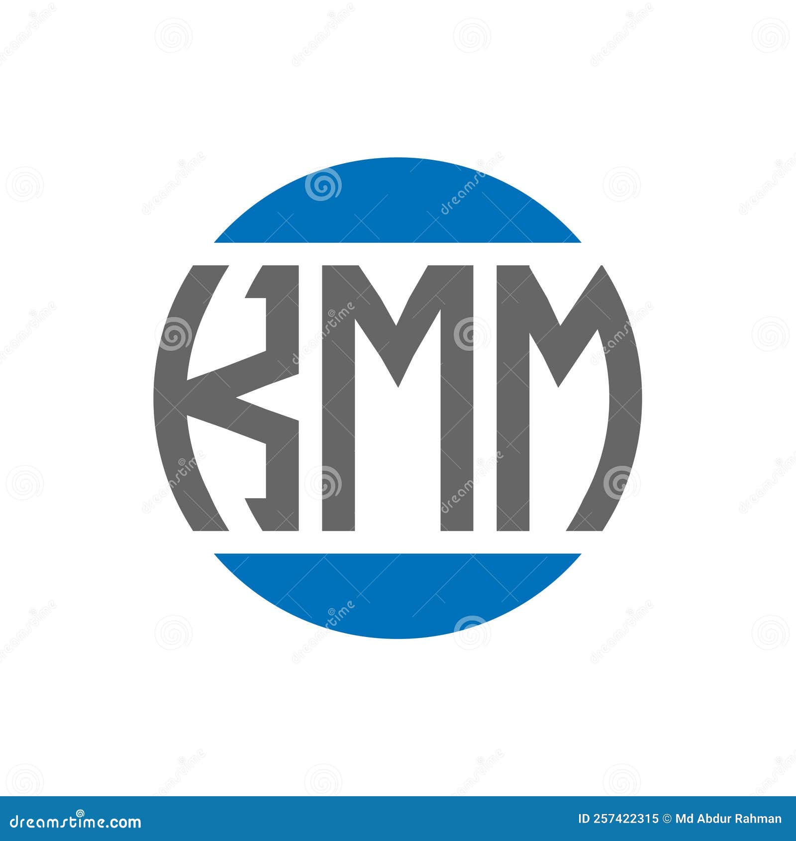 KMM Letter Logo Design on White Background. KMM Creative Initials ...