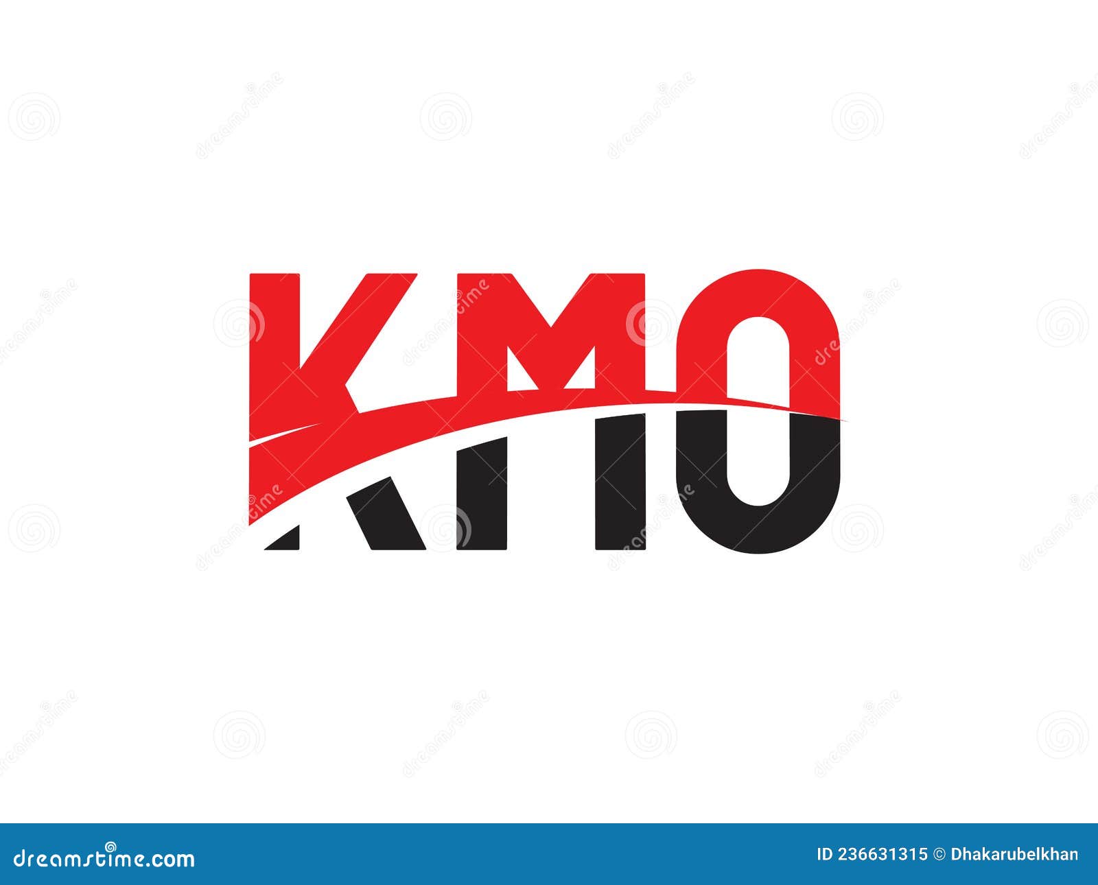 KMO Letter Initial Logo Design Vector Illustration Stock Vector ...