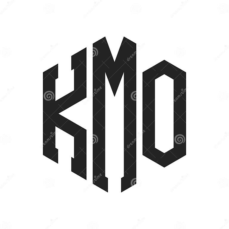 KMO Logo Design. Initial Letter KMO Monogram Logo Using Hexagon Shape ...