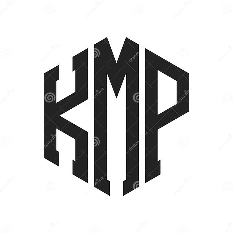 KMP Logo Design. Initial Letter KMP Monogram Logo Using Hexagon Shape ...