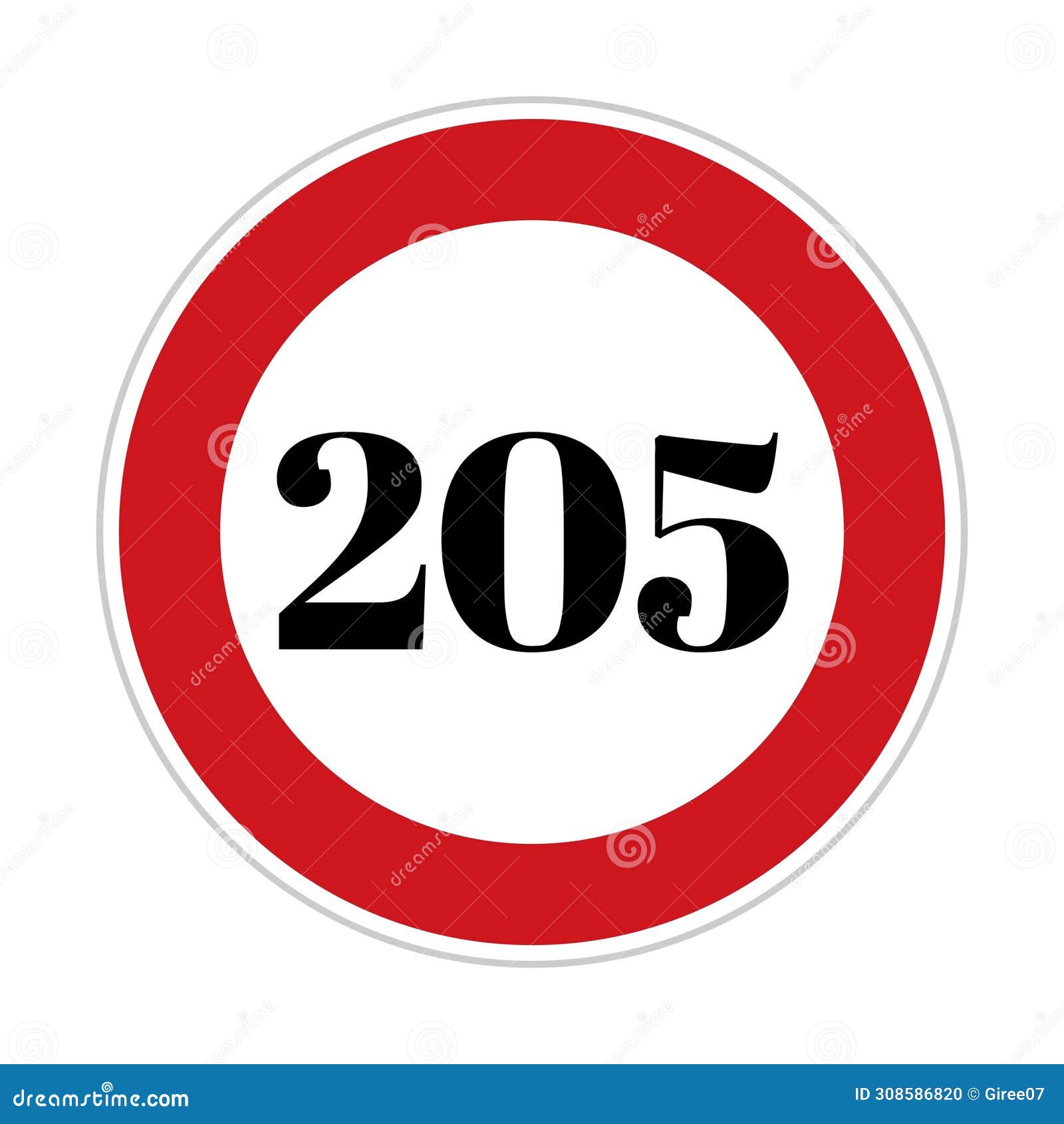 165 Kmph Or Mph Speed Limit Sign Icon. Road Side Speed Indicator Safety ...