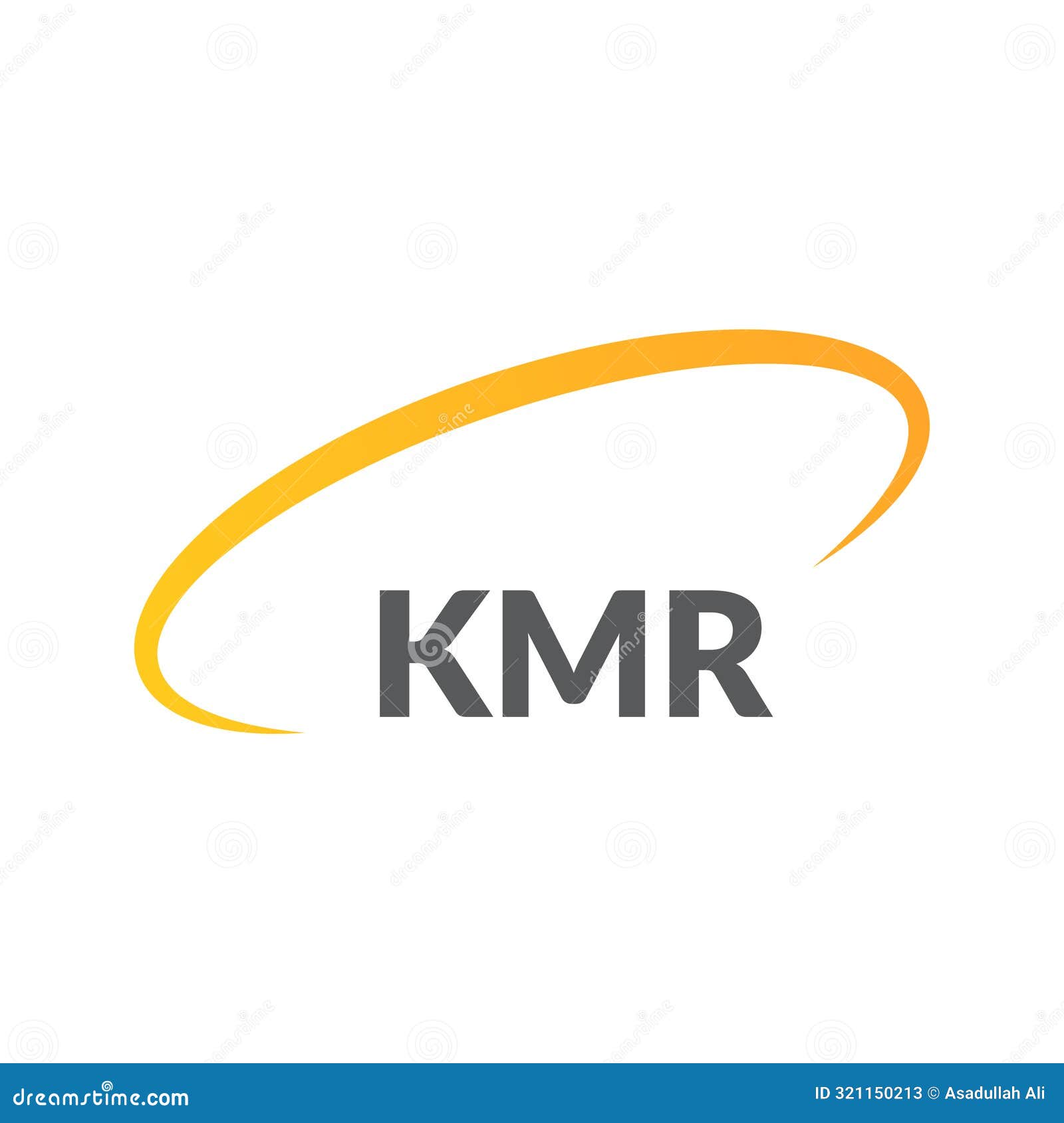 KMR Letter Logo Design on White Background. Creative Modern KMR Letter ...