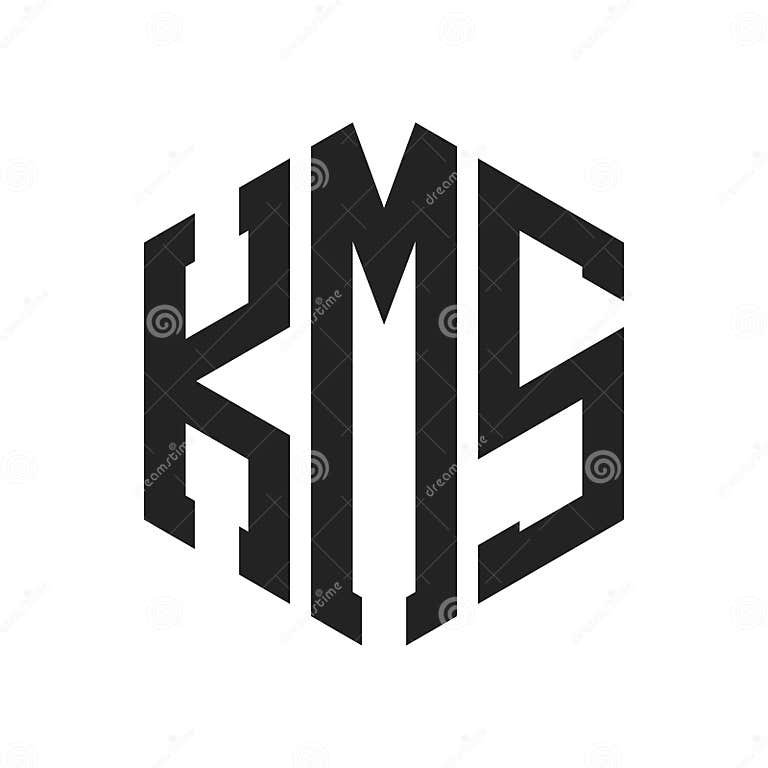 KMS Logo Design. Initial Letter KMS Monogram Logo Using Hexagon Shape ...