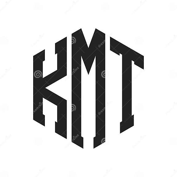 KMT Logo Design. Initial Letter KMT Monogram Logo Using Hexagon Shape ...